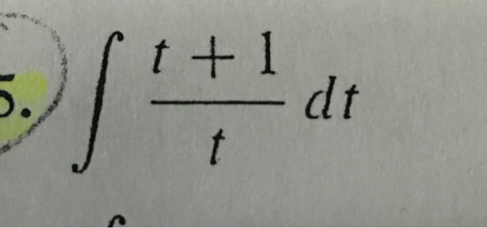 Solved Evaluate the integral integral t + 1/t dt | Chegg.com