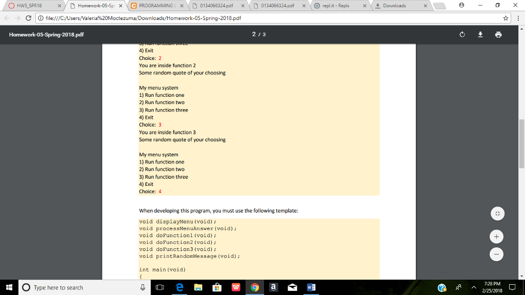 Solved Programmming Language C You Are Now Allowed To Use