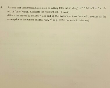 Solved Assume that you prepared a solution by adding 0.05 mL | Chegg.com