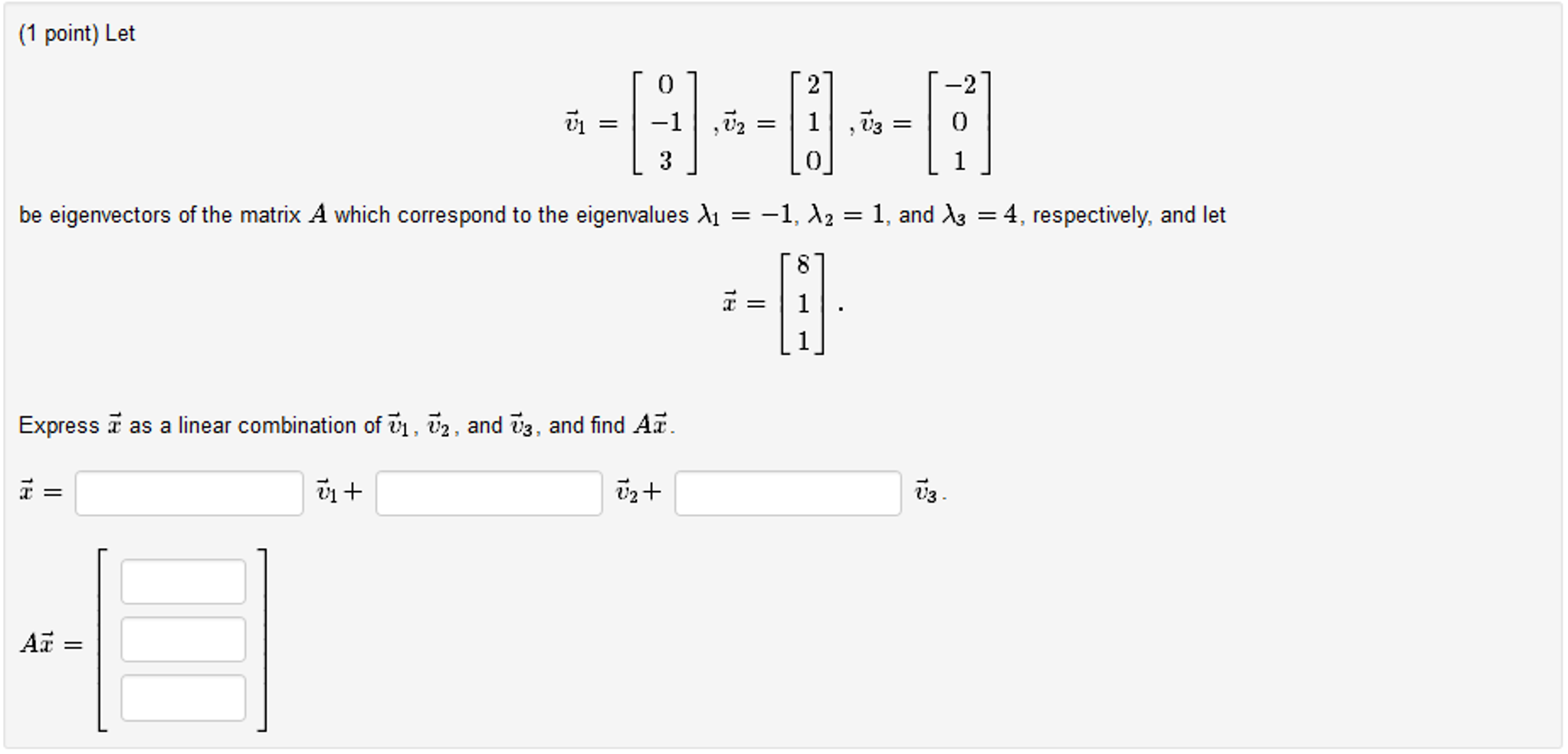 Solved: Let Upsilon_1 = [0 -1 3], Upsilon_2 = [2 1 0], Ups... | Chegg.com
