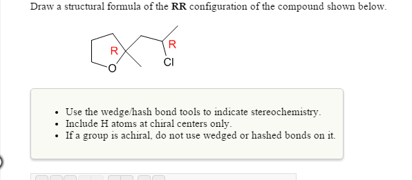 Solved Draw a structural formula of the RR configuration of | Chegg.com