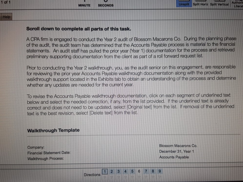 Solved Author 1 of 1 r , | Unsplit Split Horiz Split | Chegg.com