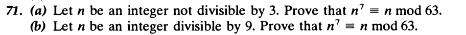 Solved 71. (a) Let n be an integer not divisible by 3. Prove | Chegg.com