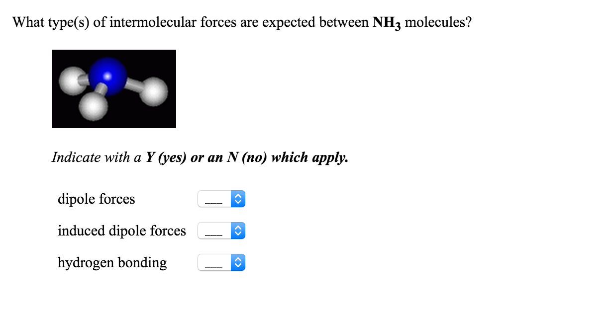 Solved What type(s) of intermolecular forces are expected | Chegg.com
