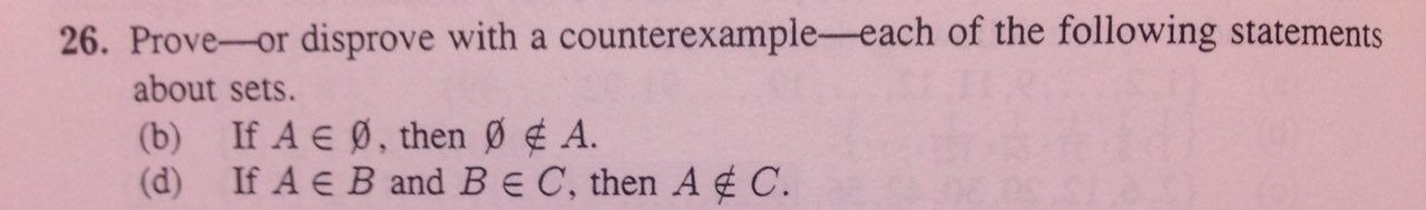 Solved Prove-or disprove with a counterexample-each of the | Chegg.com