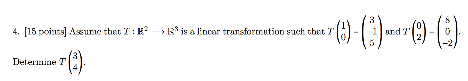 Solved Assume that T R^2 rightarrow R^3 is a linear | Chegg.com