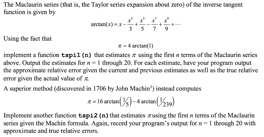 Solved The Maclaurin Series That Is The Taylor Series