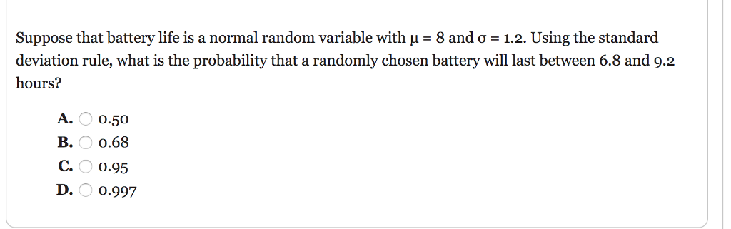 Solved Select one answer. The following histogram displays | Chegg.com