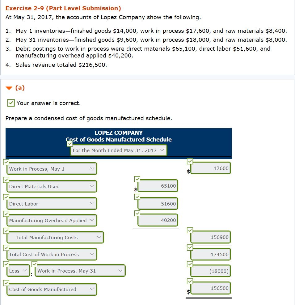 Solved Exercise 2-9 (Part Level Submission) At May 31, 2017, | Chegg.com