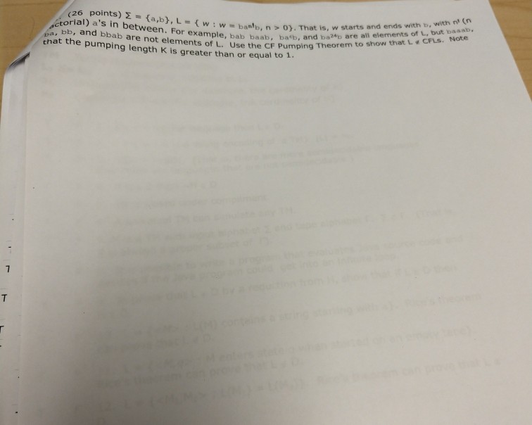 Solved torial) a's in between. For example, bab baab, bab, | Chegg.com