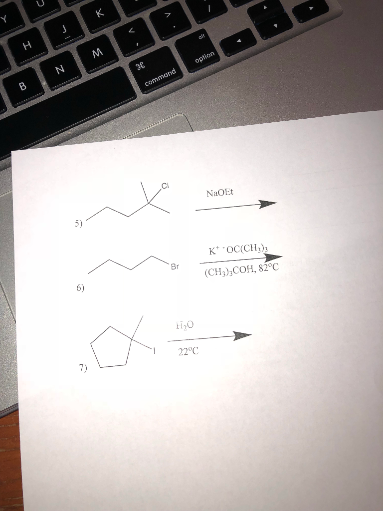 Solved For each reaction below look at all reagents and | Chegg.com