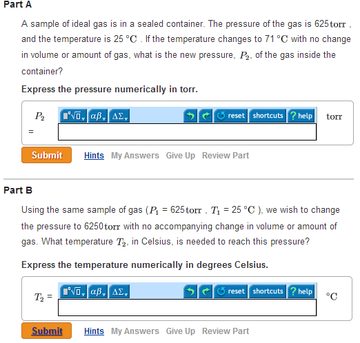 Solved A sample of ideal gas is in a sealed container. The | Chegg.com