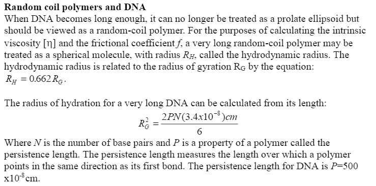 Random coil polymers and DNA When DNA becomes long | Chegg.com