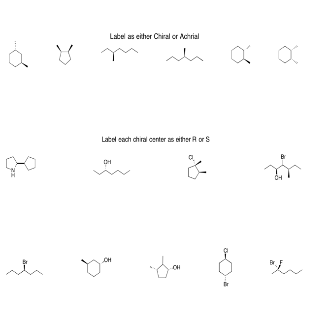 Solved Description: All compounds are either chiral or | Chegg.com