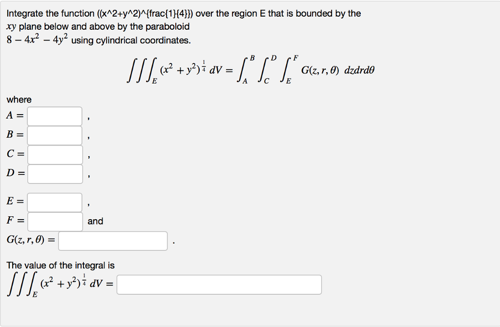 Solved Integrate the function (x^2+y^2)Affracf1H4]1) over | Chegg.com