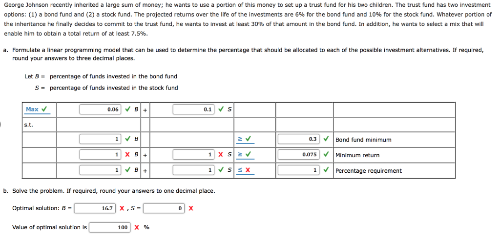Solved George Johnson recently inherited a large sum of | Chegg.com