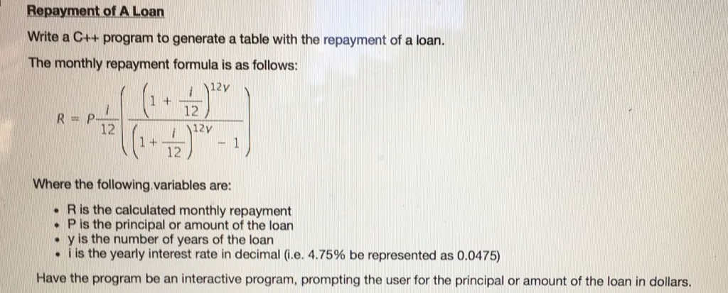 Solved Write a c++ program, we have to create a table for | Chegg.com