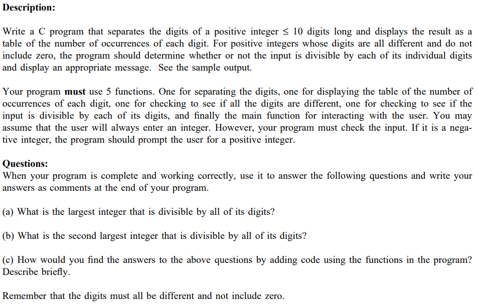 Solved Please write the code for the following description | Chegg.com