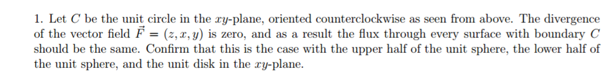 Solved Let C be the unit circle in the xy-plane, oriented | Chegg.com