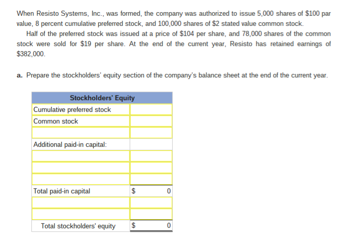 solved-when-resisto-systems-inc-was-formed-the-company-chegg