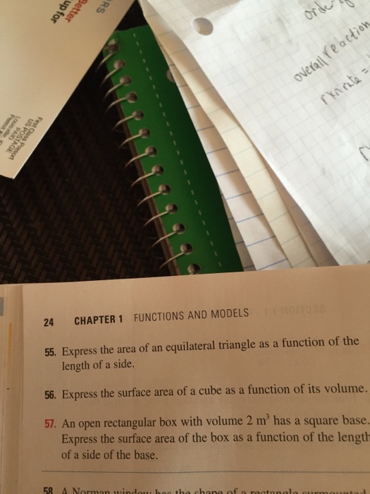 Solved Express the area of an equilateral triangle as a | Chegg.com