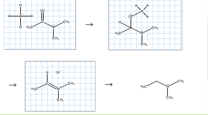 Solved Draw a mechanism for the reduction of the amide with | Chegg.com