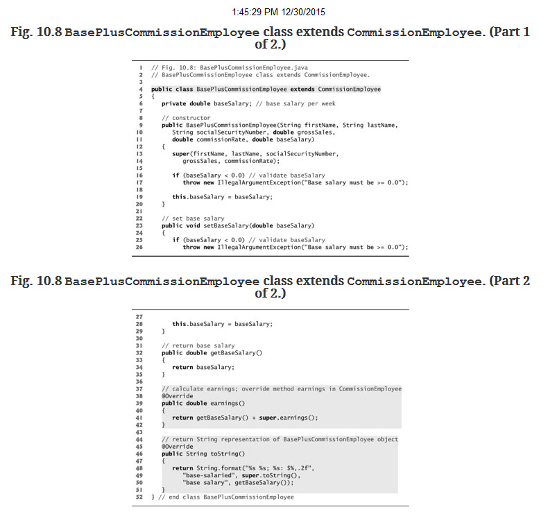Solved 1:43:10 PM 12/30/2015 Fig. 10.4 Employee abstract | Chegg.com