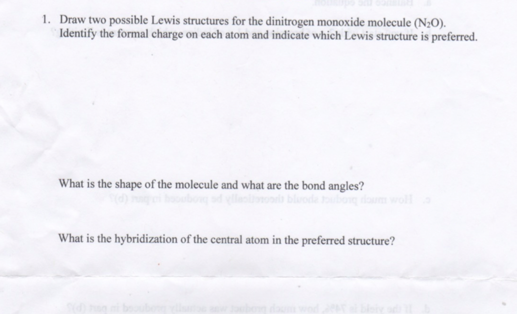 Solved Draw two possible Lewis structures for the dinitrogen | Chegg.com Solved Draw two possible Lewis structures for the dinitrogen | Chegg.com