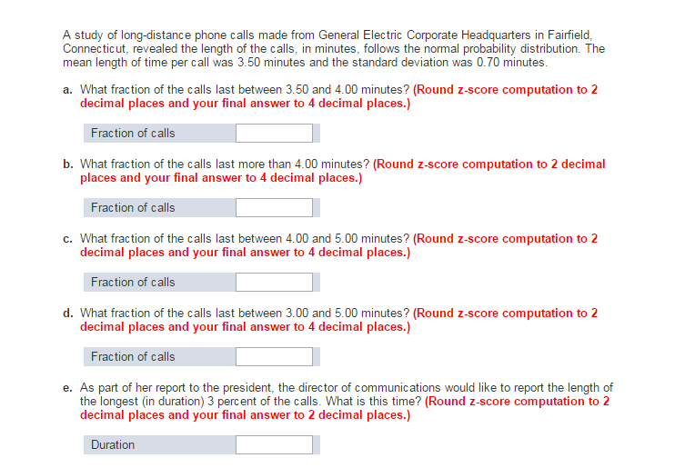 Solved A study of long-distance phone calls made from | Chegg.com