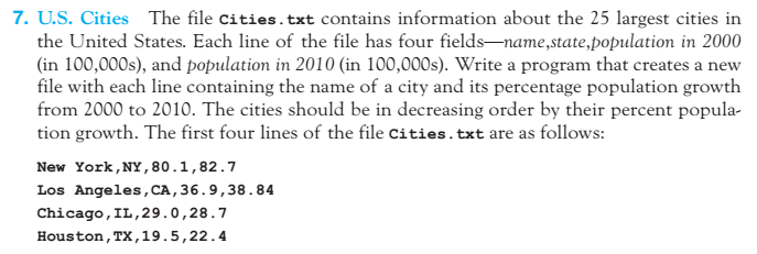 Solved Using Python Write Code For Problem The Text File 6563