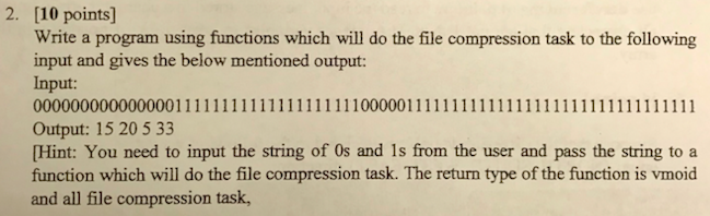 Solved 2. [10 points] Write a program using functions which | Chegg.com