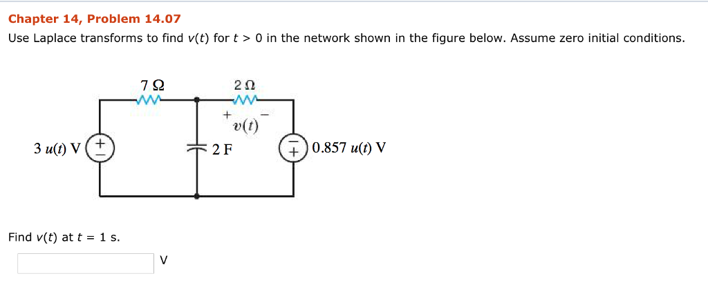 Solved Chapter 14 Problem 1402 Circuit Solution Find The 5080