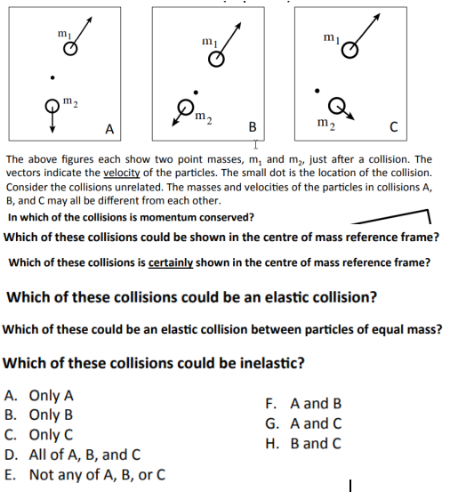 Solved m1 mi The above figures each show two point masses, m | Chegg.com