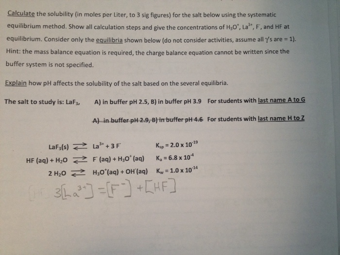 Solved Calculate the solubility (in moles per Liter, to 3 | Chegg.com