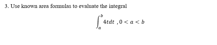Solved Use known area formulas to evaluate the integral | Chegg.com