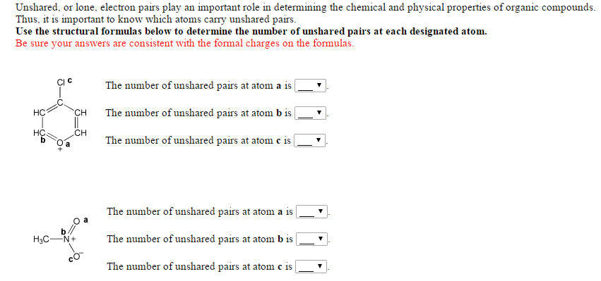 Solved Use the structural formulas below to determine the | Chegg.com