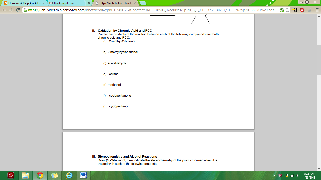 Solved Predict the products of the reaction between each of | Chegg.com