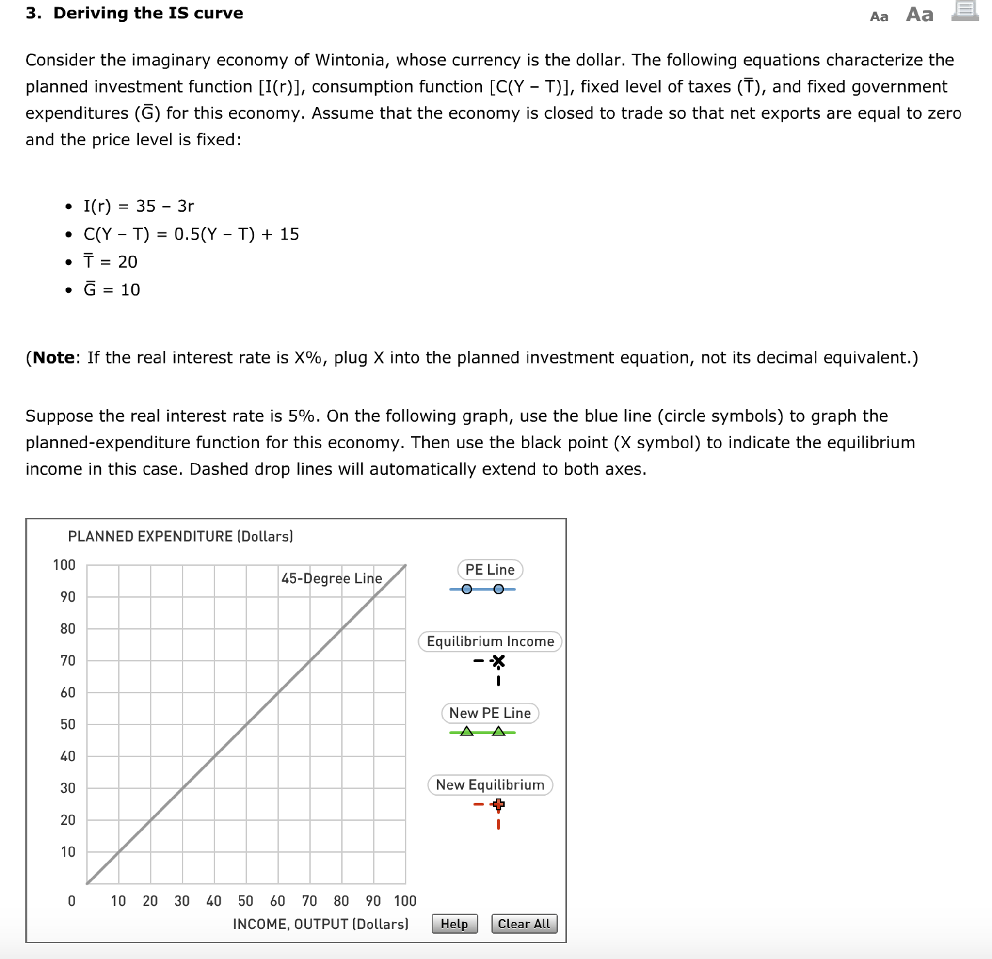 Solved Consider the imaginary economy of Wintonia, whose | Chegg.com
