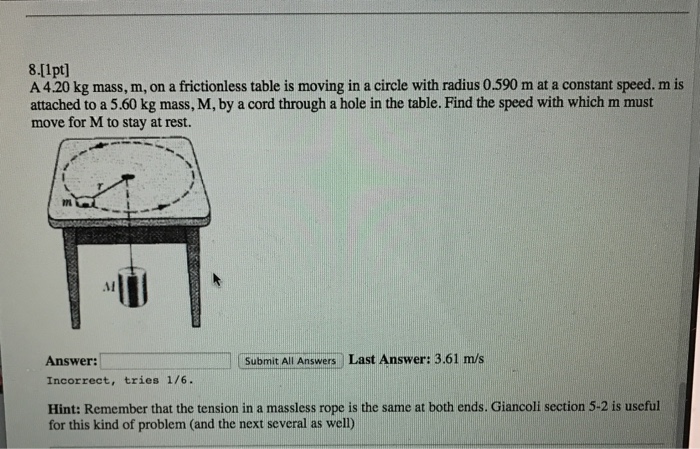 Solved A 420 kg mass, m, on a frictionless table is moving | Chegg.com