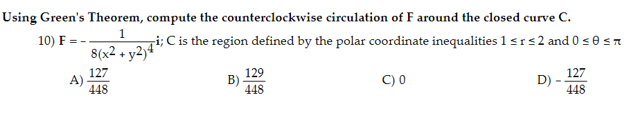 Solved Using Green's Theorem, compute the counterclockwise | Chegg.com