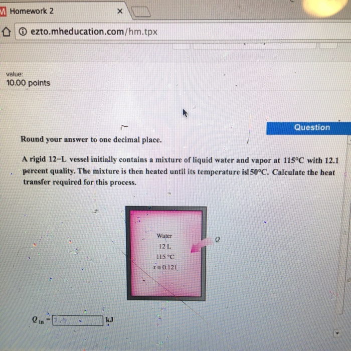 Solved A rigid 12-L vessel initially contains a mixture of | Chegg.com