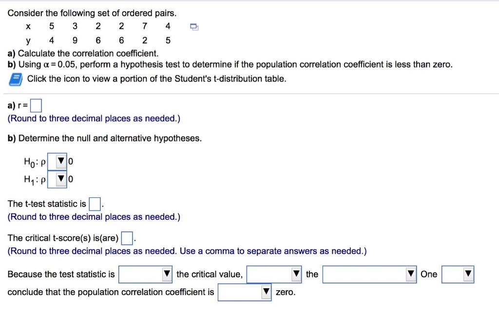 Solved Consider the following set of ordered pairs. a) | Chegg.com