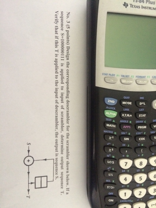 Solved Design the corresponding descrambler for the | Chegg.com