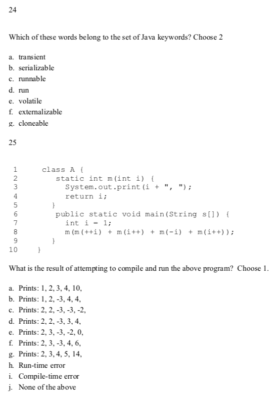 Solved class A 3 public static void main (Stringt args) ( | Chegg.com