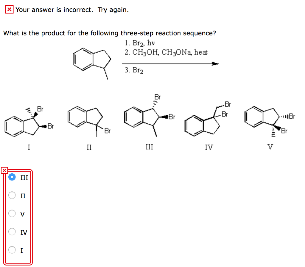 Solved What is the product for the following three step | Chegg.com