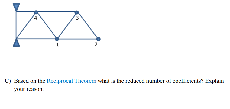 Solved 4 C) Based on the Reciprocal Theorem what is the | Chegg.com