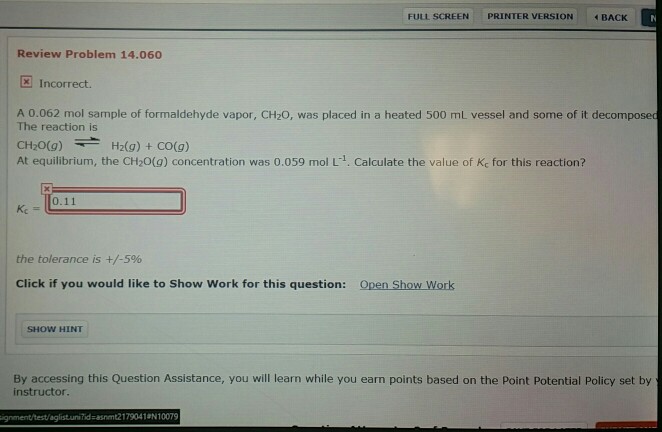 Solved FULL SCREEN PRINTER VERSION BACK Review Problem | Chegg.com