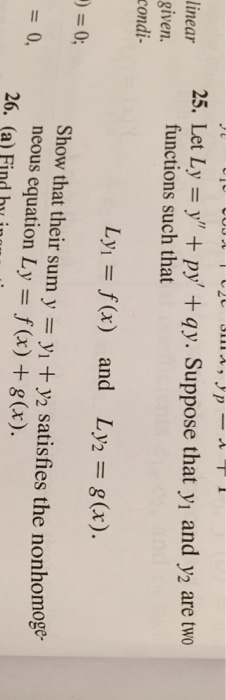 Solved Let Ly = y" + py' + qy. Suppose that y_1 and y_2 are | Chegg.com