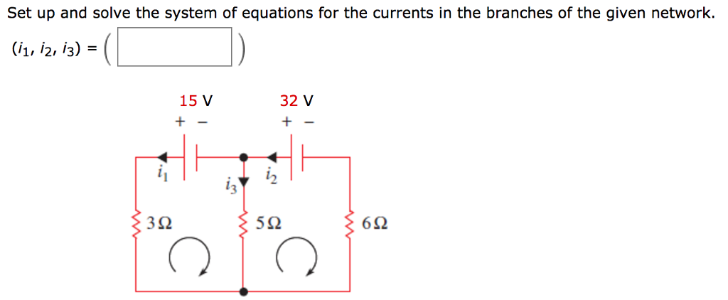 Solved Set up and solve the system of equations for the | Chegg.com