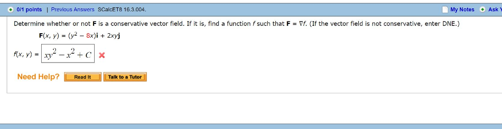 Solved Determine whether or not F is a conservative vector | Chegg.com Solved Determine whether or not F is a conservative vector | Chegg.com